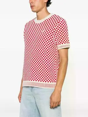 Casablanca Checkered Knit T-shirt