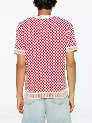 Casablanca Checkered Knit T-shirt