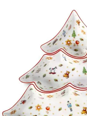 VILLEROY & BOCH Toy's Delight Tree-shaped Tray Set - White