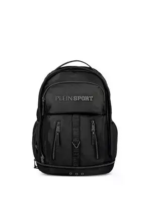 PLEIN SPORT Logo-lettering Backpack - Black