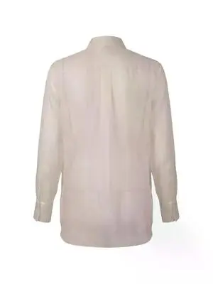 Valentino Garavani Bead-embellished Sheer Shirt