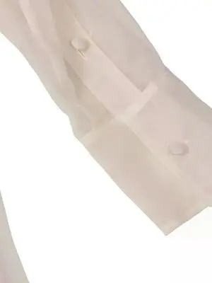 Valentino Garavani Bead-embellished Sheer Shirt