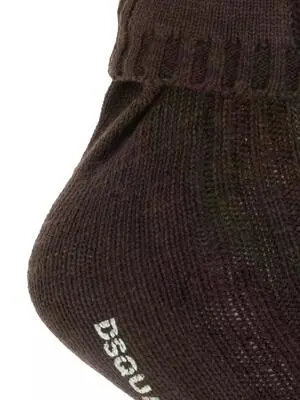 Dsquared2 Military Chic Pocket-detail Ribbed Socks