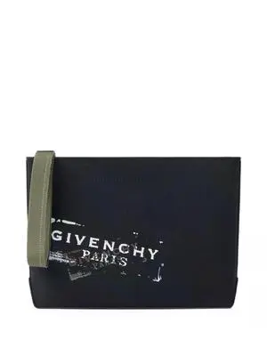 Givenchy Tote Pouch In Canvas - Black
