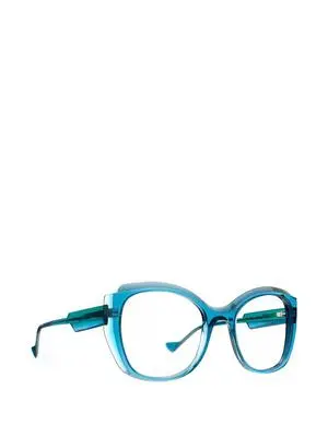 CAROLINE ABRAM Priscilla Cat-eye Glasses - Blue