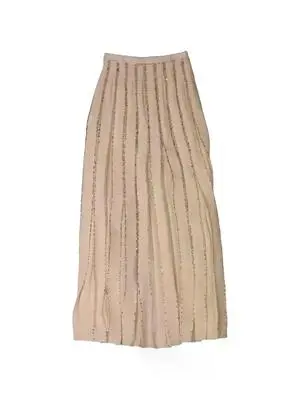 Valentino Garavani Sequin-embellished Pleated Skirt