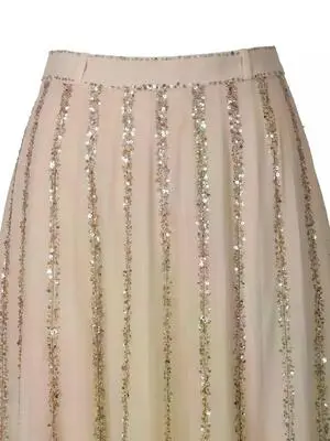 Valentino Garavani Sequin-embellished Pleated Skirt