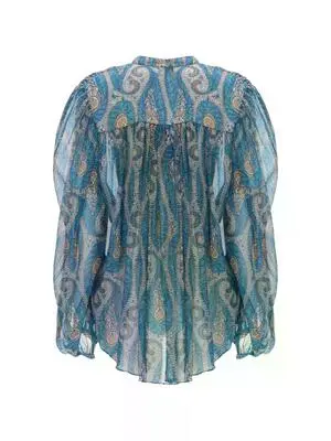 Etro Paisley-print Pleated Blouse