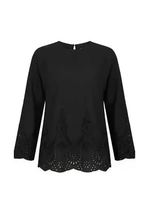 VALENTINO Broderie-anglaise Scalloped-hem Mini Dress