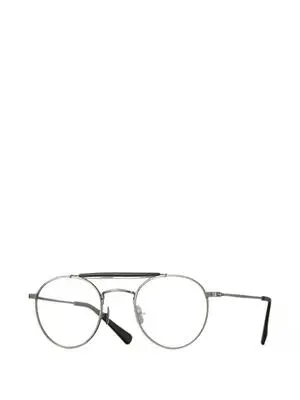 EYEVAN7285 Track Round-frame Glasses - Silver