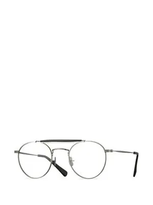 EYEVAN7285 Track Round-frame Glasses - Silver