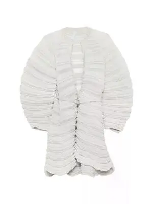 CFCL Belted Ribbed-knit Jacket - Neutrals