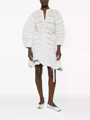 CFCL Belted Ribbed-knit Jacket - Neutrals