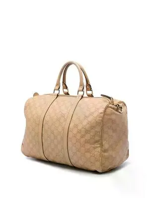 Gucci 2016-2026 Medium Gg Supreme Joy Boston Bag - Brown