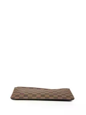 LOUIS VUITTON 2009 Damier Ebene Neverfull Mm Pouch