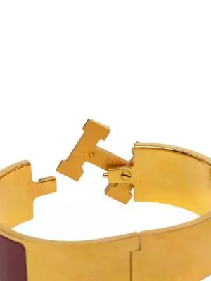 Hermès 2010-2026 Wide Enamel Clic Clac H Bracelet Pm Costume Bracelet
