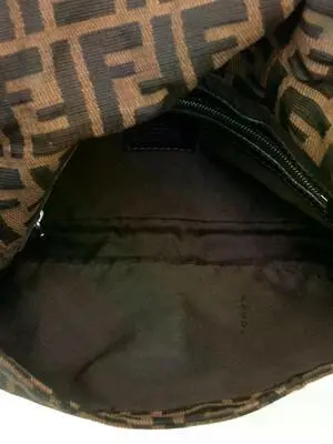 Fendi 1990-2000 Zucca Canvas Baguette Shoulder Bag