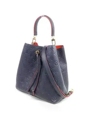 LOUIS VUITTON Monogram Empreinte Neo Noe Mm 2 Way Bag - Blue