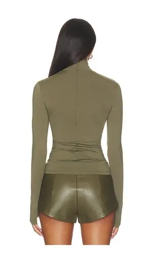 NAKEDVICE Tulsa Slinky Turtleneck Top In . Also