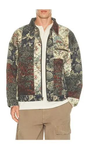 RYOKO RAIN Vintage Patch Work Jacket In . Also - Multi