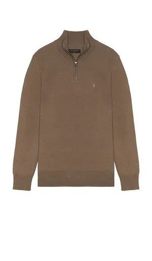 ALLSAINTS Kilburn Zip Funnel Quarter Zip Sweater In . Also
