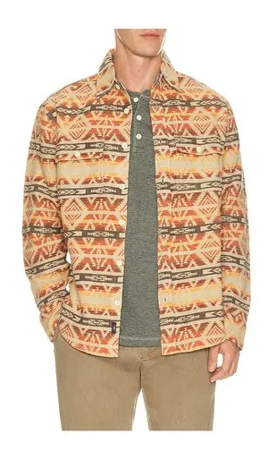 Faherty Brand Lehi Canyon Overshirt In . Also - Orange