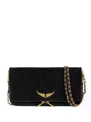 Zadig&Voltaire Rock Soft Wild Clutch - Black