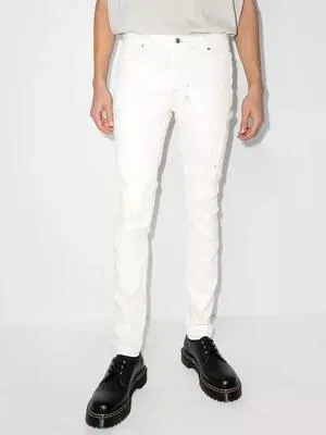 Ksubi Van Winkle Trashed Skinny Jeans - Neutrals