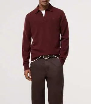 Burberry Cashmere-blend Ekd Polo Shirt