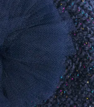 BILLIEBLUSH Tulle-trim Logo Beanie