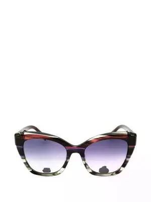 Missoni Cat-eye Striped Sunglasses - Red
