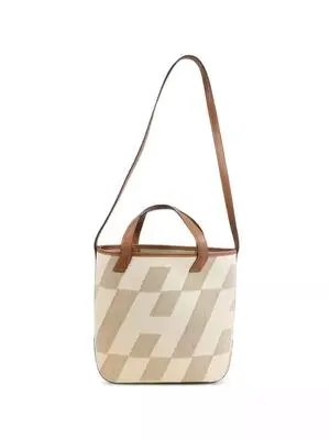 Hermès 2021 27 Cabas H En Biais Two-way Handbag - Neutrals