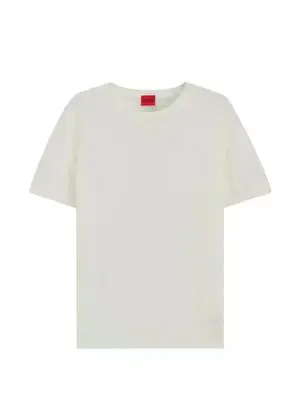 HUGO Short-sleeved Sweater In A Wool-cashmere Blend