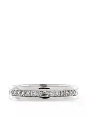 BVLGARI B.zero1 One Band 18k White Gold And Diamonds Ring - Silver