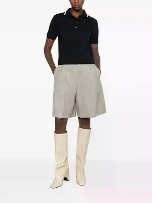 Moncler Logo-patch Knit Polo Shirt