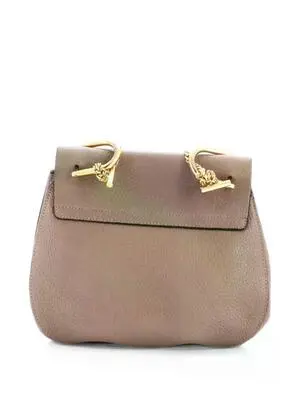Chloé Drew Leather Small Crossbody Bag - Grey