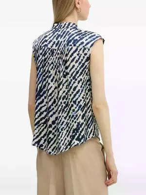 MARC AUREL Abstract-print Sleeveless Shirt