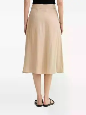 Marc O'polo Belted Wrap Midi Skirt - Neutrals