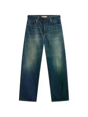 SEMICOUTURE Cynthia Belted Faded-effect Jeans - Blue
