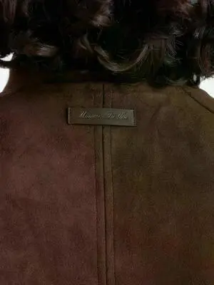 Manière De Voir Romain Suede Funnel-neck Bomber Jacket