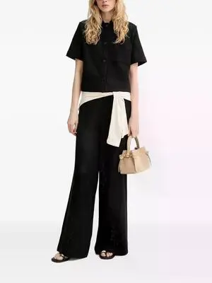 Marc O'polo Crochet-knit Patch-pocket Shirt