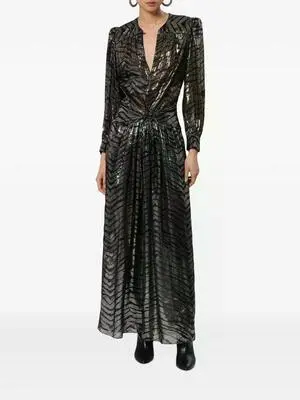 Isabel Marant Étoile Felby Silk Dress - Silver