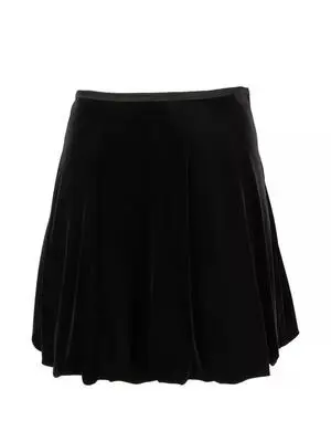 Emporio Armani Velvet Mini Skirt - Black
