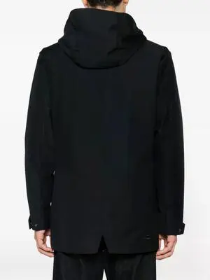 ON THE BUND Hooded Zip-up Layered Parka