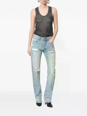 Isabel Marant Étoile Cevara Metallic Striped Top