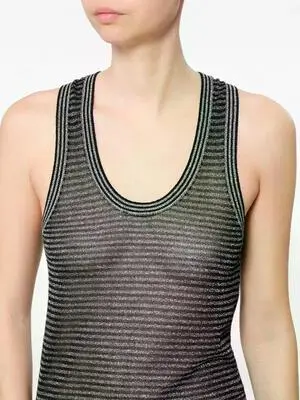 Isabel Marant Étoile Cevara Metallic Striped Top