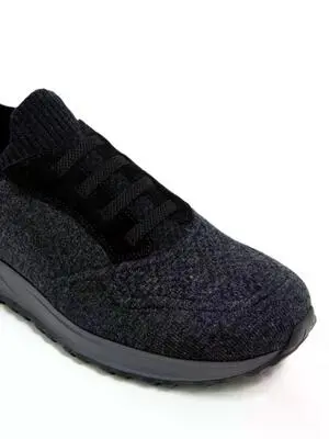 DOUCAL'S Ribbed Panelled Sneakers
