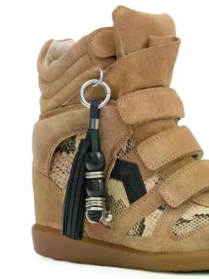 Isabel Marant Étoile Bekett Ring Python-leather Wedge Sneakers