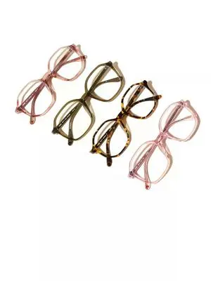 PETER AND MAY Georgia Geometric-frame Glasses - Brown