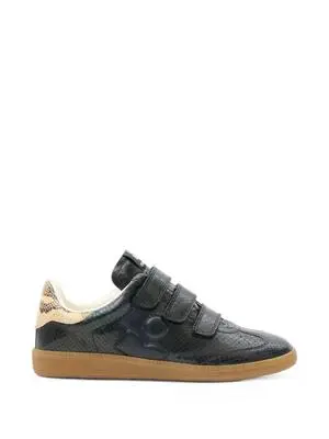 Isabel Marant Étoile Beth Python-embossed Sneakers - Black